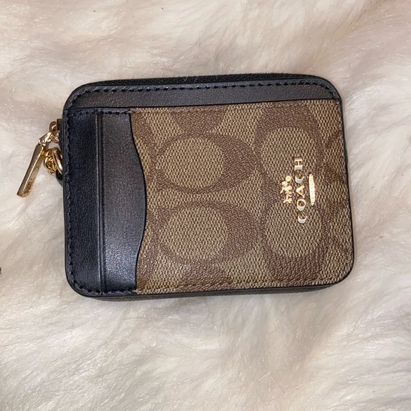 Coach | Accessories | Coach Card Case In Signature Canvas | Poshmark